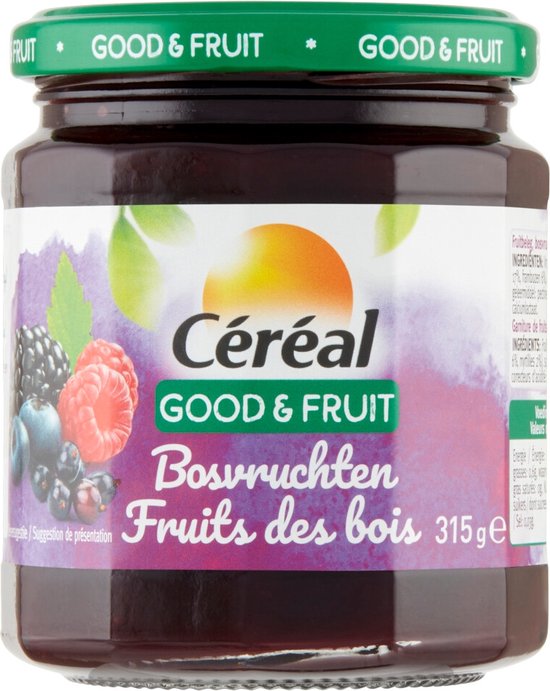 Céréal jam Good & Fruit Bosvruchten - 1 x 315 gr | bol