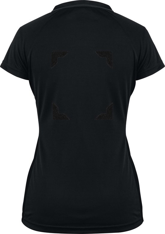 Gilbert Netball Eclipse Hook and Loop Top - W 12 - Zwart | bol