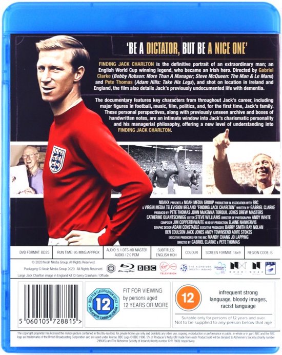 Finding Jack Charlton (Blu-ray), Des Casey | Dvd's | bol