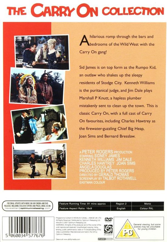 Carry On Cowboy (DVD) (Dvd), Kenneth Williams | Dvd's | bol