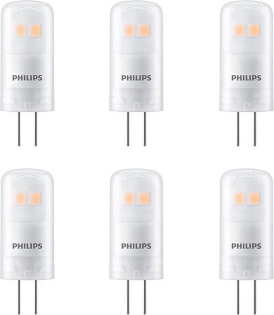 Philips G4 LED Steeklamp - CorePro - 1W (10W) - Warm Wit - 6-Pack | bol