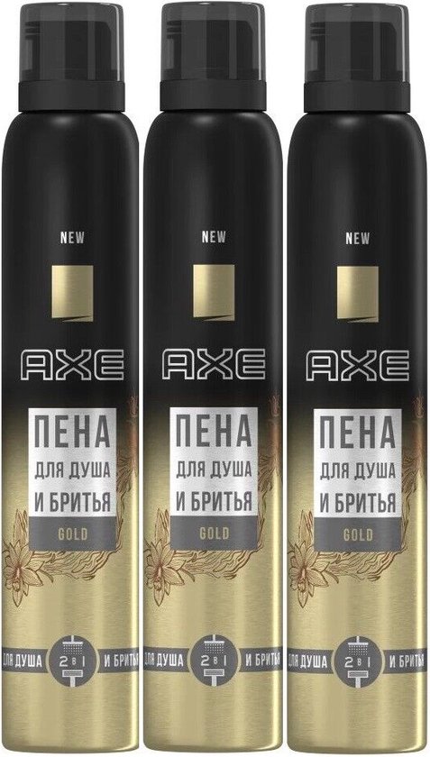 AXE Shower Foam Gold 2-in-1 200ml x 3 | bol