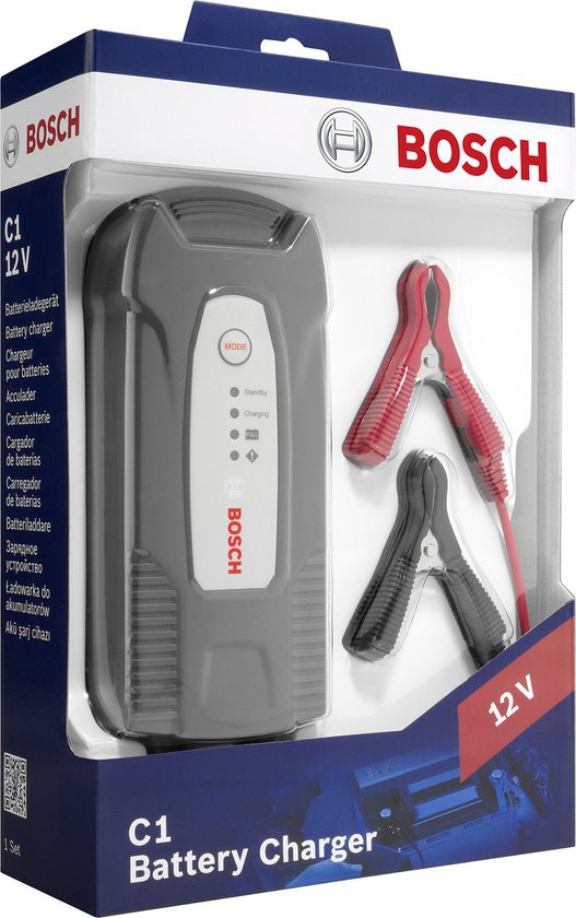 Bosch C1 - intelligente en automatische acculader - 12V / 3,5A - voor ...