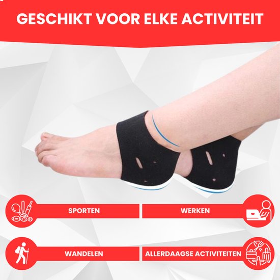 2x Hielbeschermer - Hielspoor Sok - Hiel Zooltjes - Ademend - Anti ...