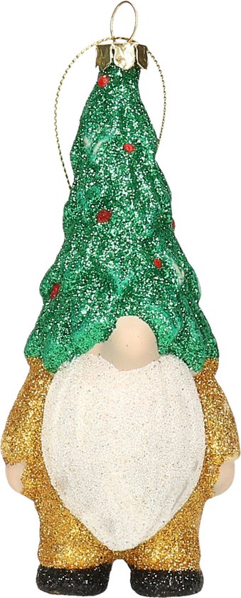 Home and Styling kersthanger gnome/dwerg/kabouter - kunststof - 12,5 cm ...