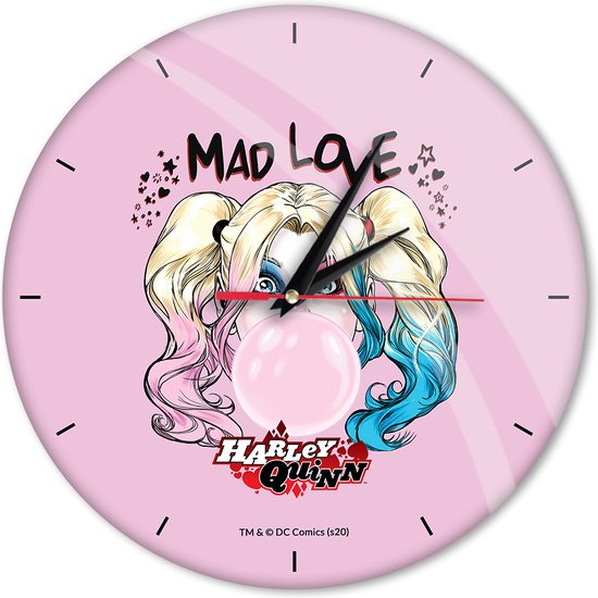 ERT Group - Wandklok - DC Comics Harley Quinn - Roze | bol