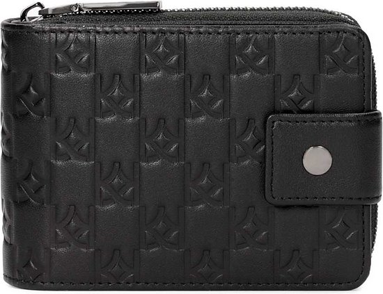 Black wallet with embossed monograms | bol