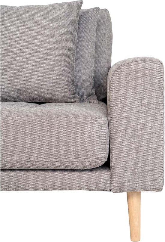 Hoekbank Milo Lounge Sofa Links Licht Grijs | bol