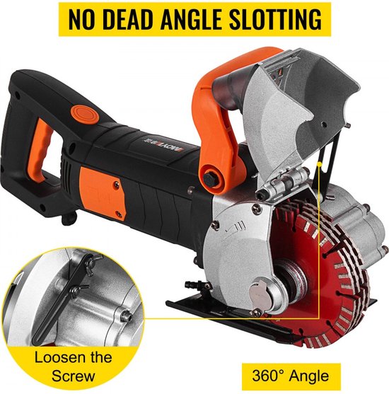 Dakta® Coupe-mur électrique 4800 W Coupe-fente électrique 0 tr/min ...