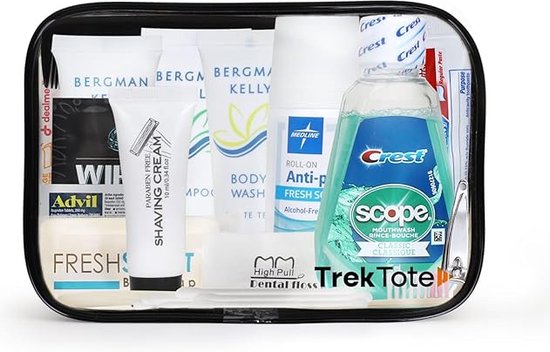 TrekTote 20-Piece Travel Toiletry Convenience Kit - Personal Care ...