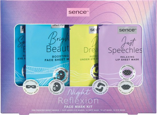 Sence Collection Geschenkset Metallic Sheet Masker Kit Night Reflexion ...