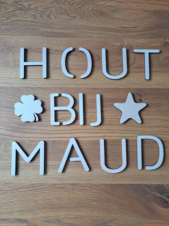 Zak houten letters - Hobbyletter - Knutselletters - Hout - per zak ...