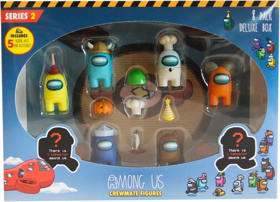 Among Us Crewmate 8-pack figuren - 1 willekeurige set - Spaar ze ...