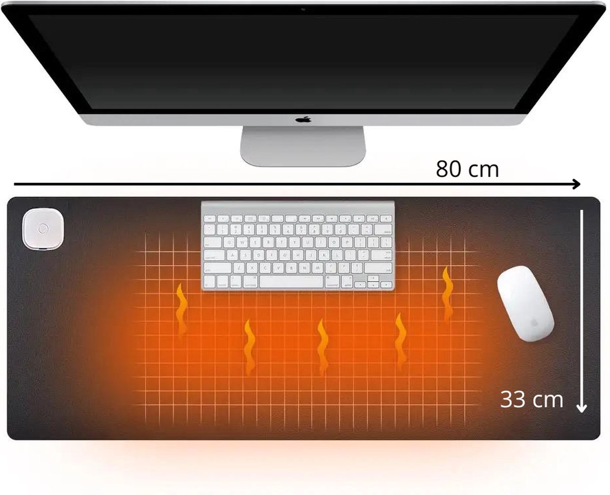 Verwarmde Bureau Onderlegger - Bureau Onderlegger - Infrarood - Bureau ...
