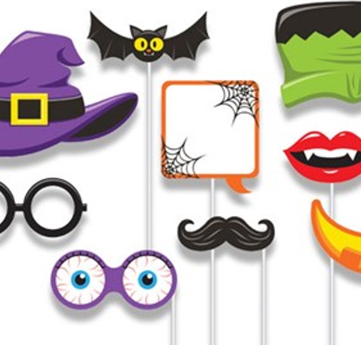 Haza Halloween foto prop set - 10-delig - horror/griezel figuren ...