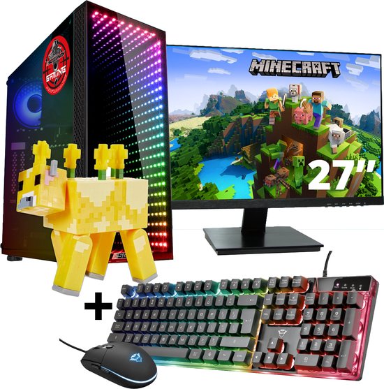 ScreenON Gaming Set - Minecraft Moobloom Hero - Monitor Toetsenbord ...