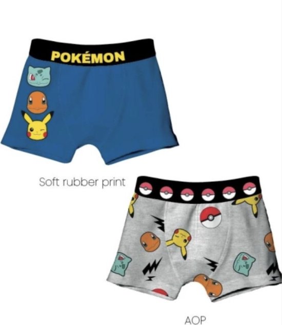 Set van 2 Pokemon boxershorts / onderbroeken, Maat 9/10 jaar | bol