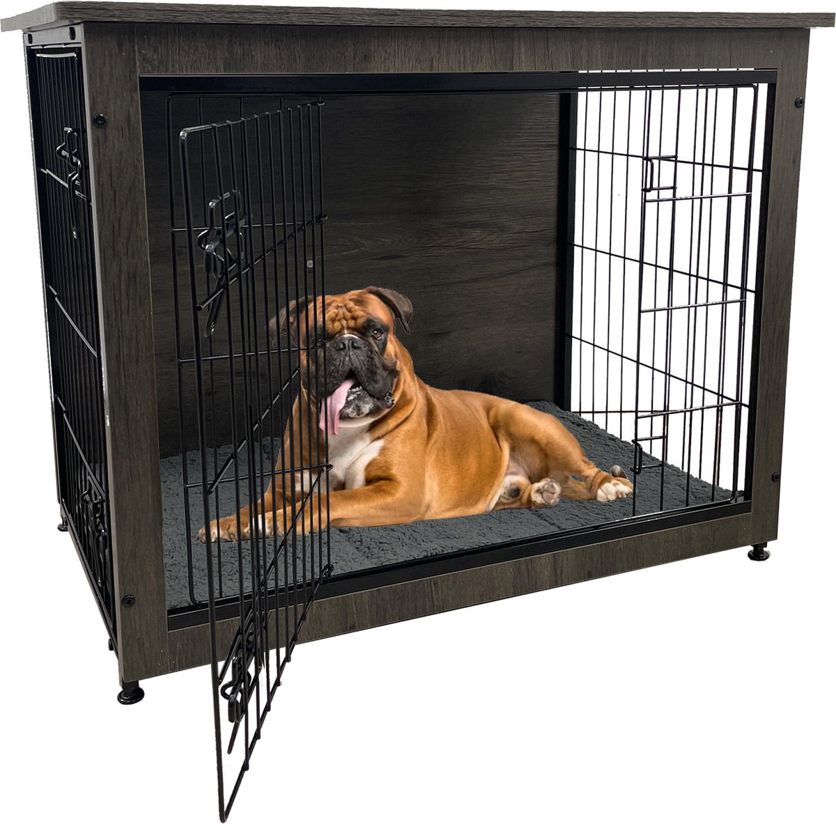 MaxxPet Houten Hondenbench - Hondenhuisje voor binnen - Hondenhok ...