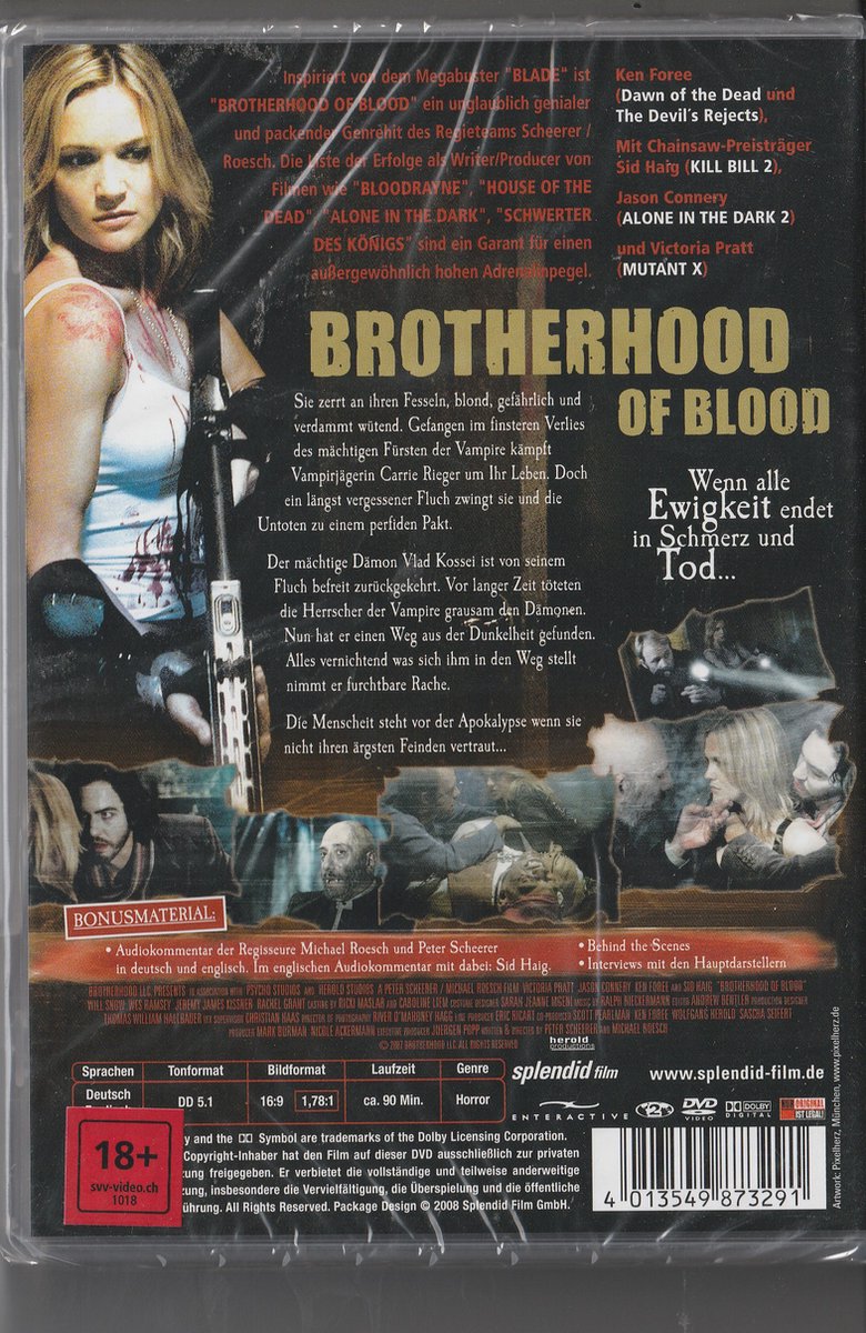 Brotherhood of blood (Dvd), nvt | Dvd's | bol