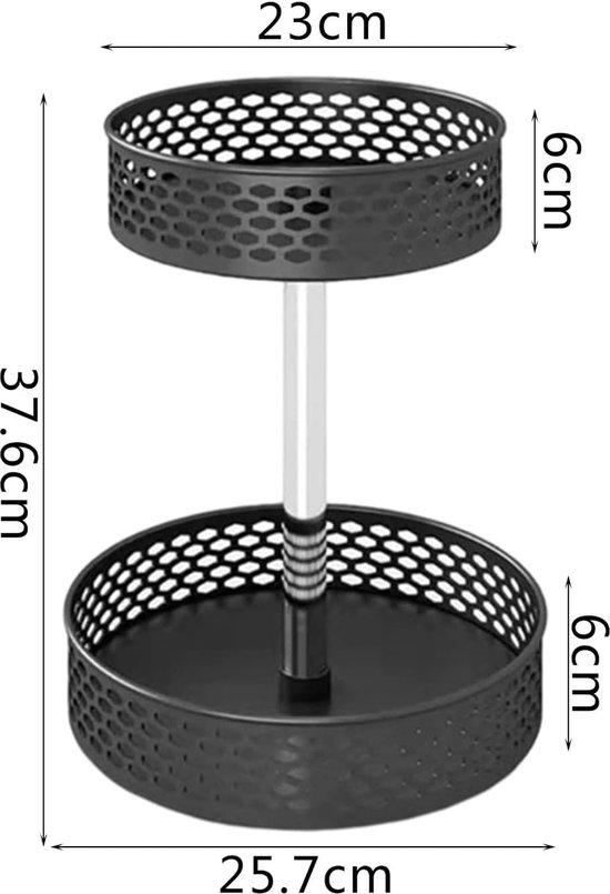 Kruidenrek, 360° draaibare keukenorganizer, draaiplateau koelkastorganizer,... | bol