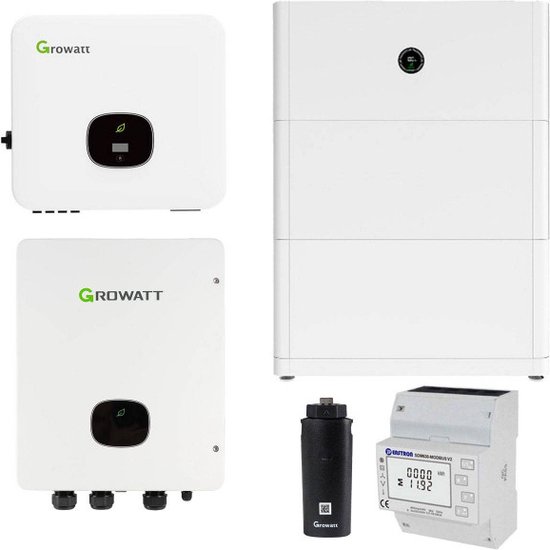 Onduleur hybride Growatt MOD 8KTL3-XH2 8 kW avec Kit de stockage solaire 10 kWh et... | bol