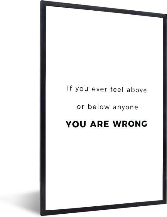 Fotolijst incl. Poster - Quotes - Spreuken - If you ever feel above or ...