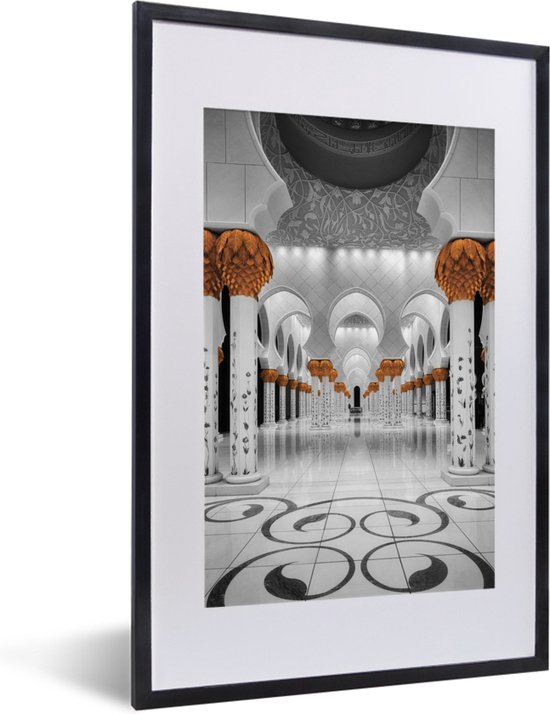 Fotolijst incl. Poster - Sheikh Al Zayed Grand Mosque - 40x60 cm ...