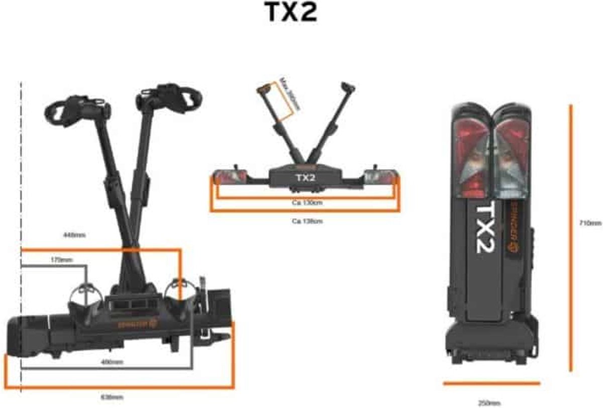 Spinder TX2 Fietsendrager | bol.com
