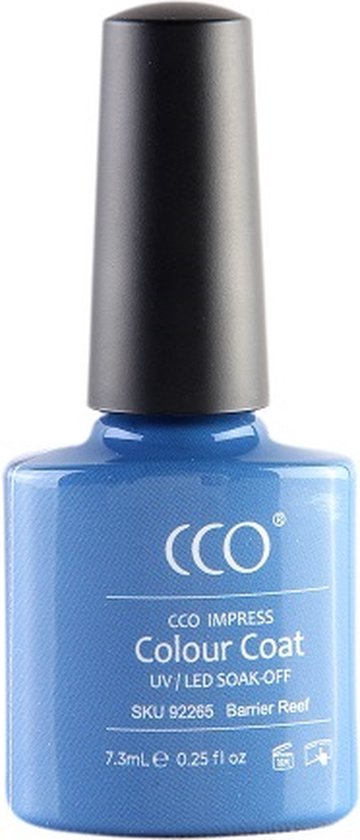 CCO Shellac - Gel Nagellak - kleur Barrier Reef 92265 - Blauw ...