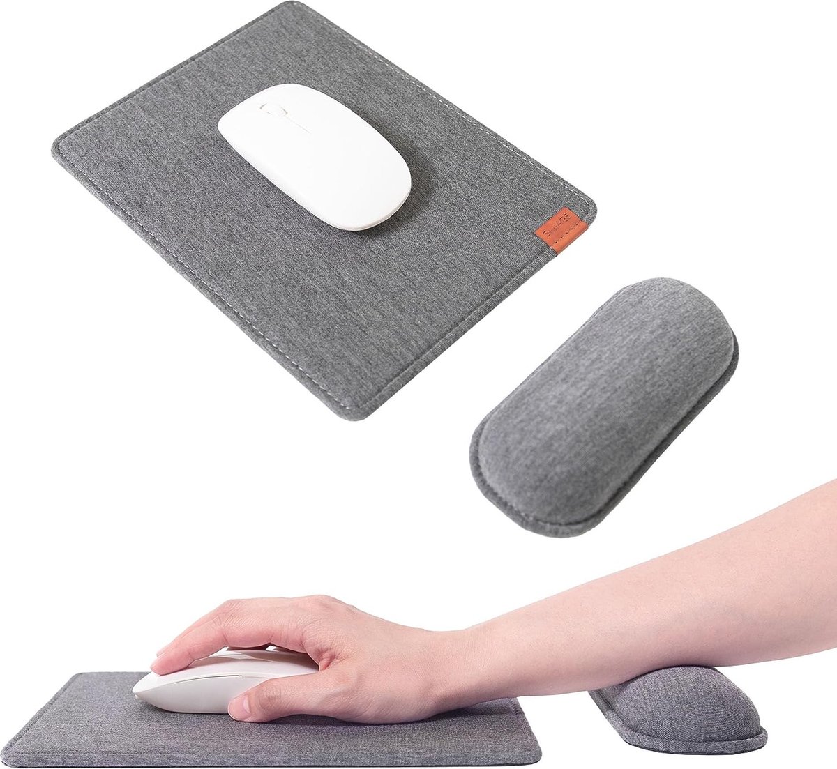 Vergroot muismat en muispolssteunset, ergonomische muismat met ...