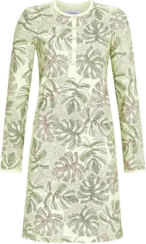 Ringella – Nachtkleed – Nobel Print – 3511036 – Limegreen - 46 | bol