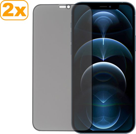 iPhone 12 - Super Edge to Edge Edition - Privacy - Screenprotector - 2 ...