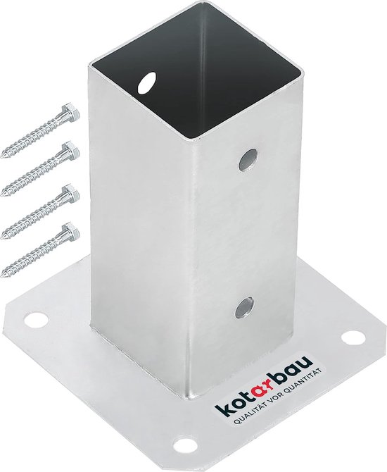 Opschroefhuls 60 x 60 mm vierkante houten palen palen bodemhuls ...