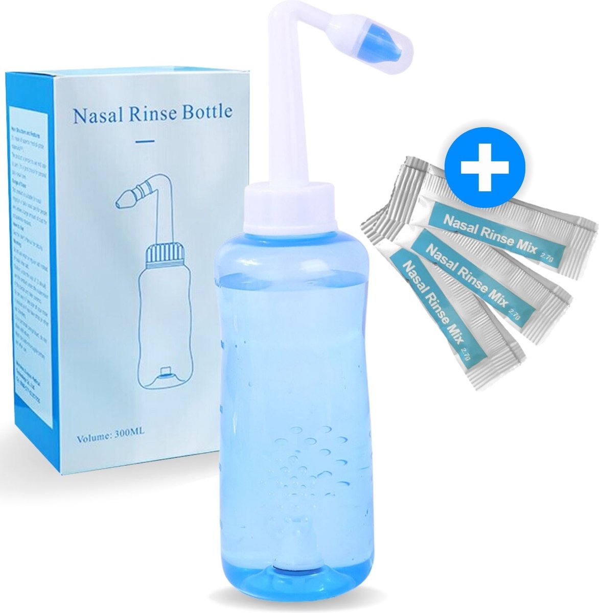 Neusdouche voor Volwassenen met Nasaal Spoelzout - Neti Pot - 300ml ...
