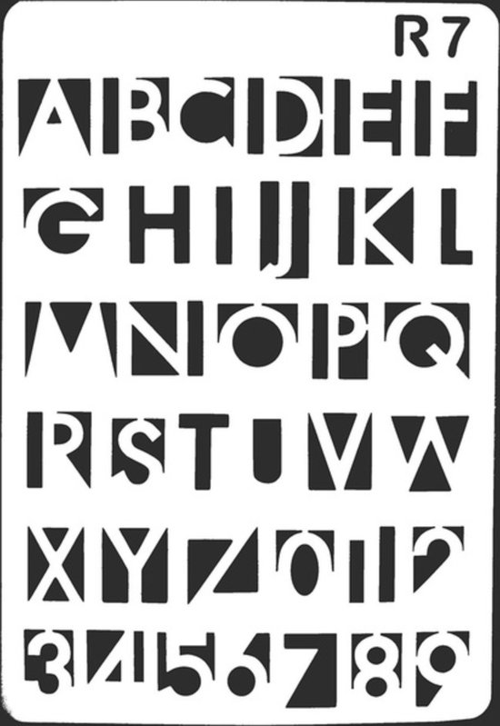 Hiden - Tekenset Letters - Sjablonen - Tattoo set - Tekenen voor ...