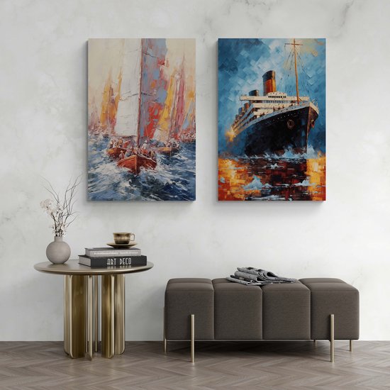 Sfeer Poster - Zeil Boot - Abstract - posters - formaat 60x90cm - 354 | bol