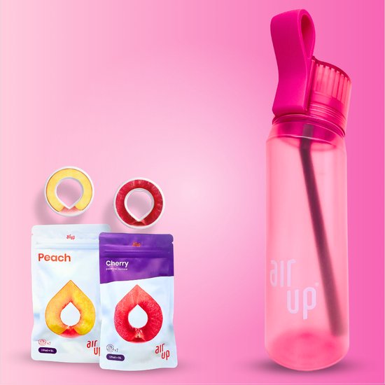 Air Up Drinkfles roze starterskit - 650 ml Bottle - Inclusief 2 pods ...