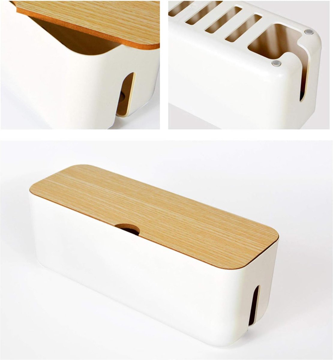 Boîte à câbles, blanche, organisation des câbles pour cacher l ...
