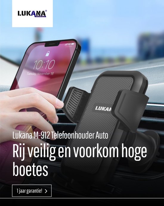 Lukana M-912 Telefoonhouders Auto voor Ventilatie Rooster - Universeel ...