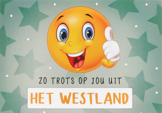 Kaart - Groeten uit - Zo trots op jou uit het Westland - GRD030 | bol