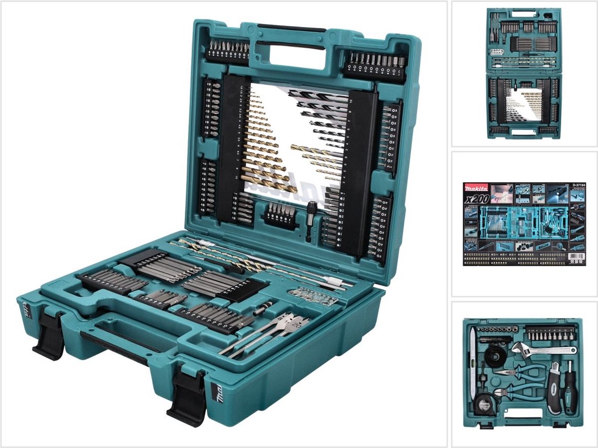 Makita D-37194 Bitset 200-delige in koffer | bol.