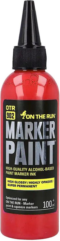 OTR.902 On The Run Marker Paint Refill - 100 ml - Rood | bol