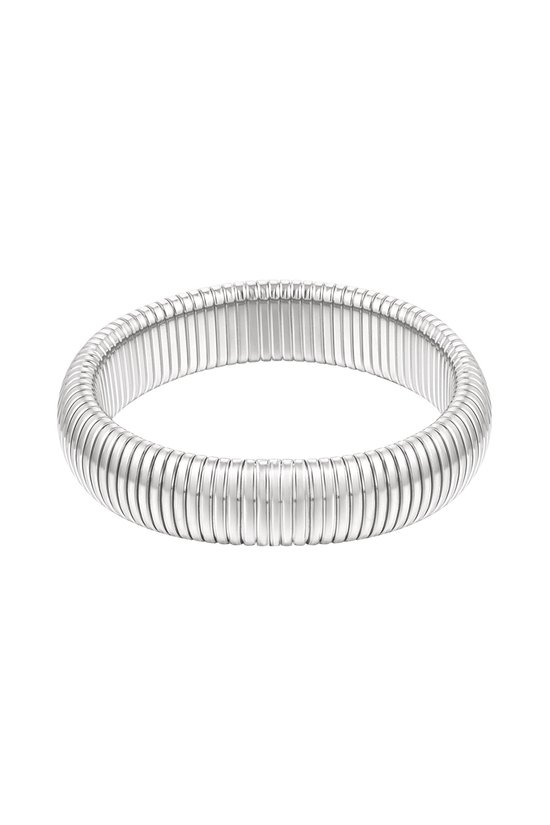 Armband breed - zilver | bol