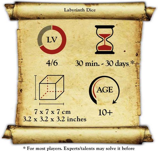 Breinbreker Labyrinth Dice, Logica Giochi, LG422, 7x7x7cm | Games | bol