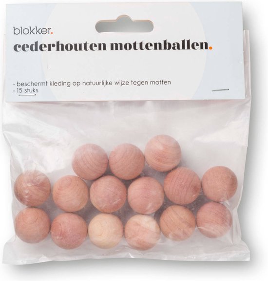 Blokker Cederhouten Mottenballen - 15 Stuks | bol