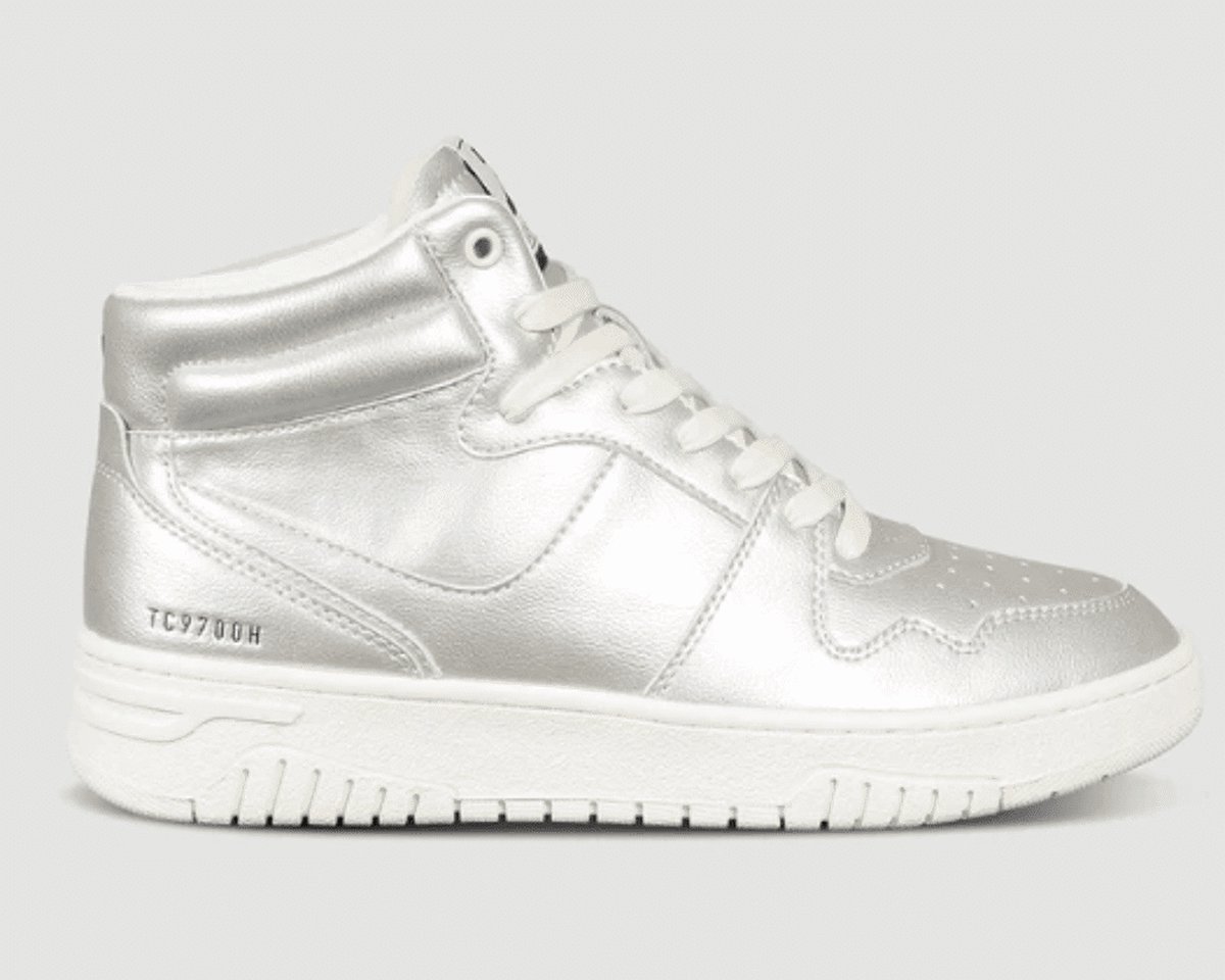 Sj Lifestyle Dames Sneaker Hoog TC9700 Zilver ZILVER 37 | bol.com
