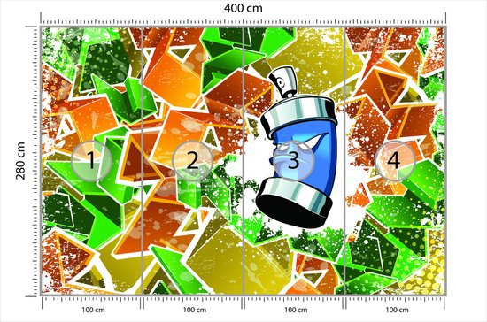 Fotobehang Grote Graffiti Ii | bol