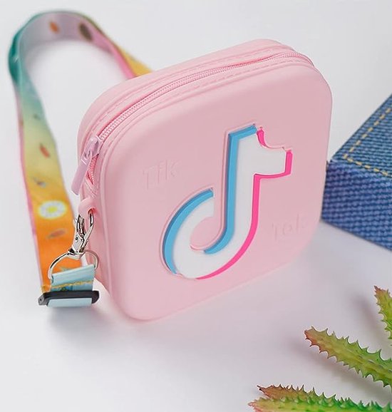 Tik Tok Mini Schoudertas, Handtas, Crossbody, Portemonnee (siliconen ...