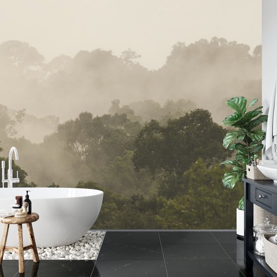 Fotobehang Bos In Mist | bol