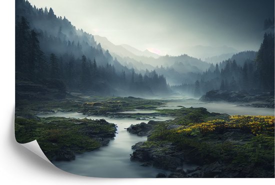 Fotobehang Breathtaking Landscape 4K Background | bol